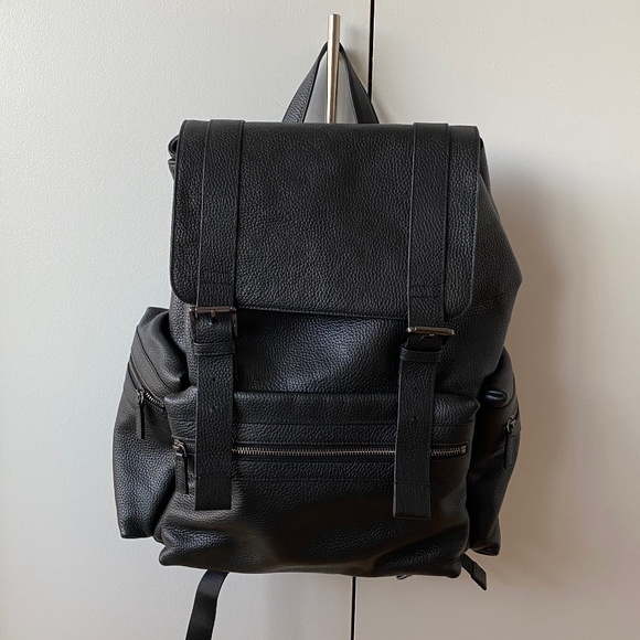 Zara | Bags | Leather Backpack With 4 Zipper Pockets | Poshmark